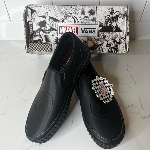 Vans | Shoes | Nwt Vans Limited Edition Marvel Black Widow Womens Shoe ...